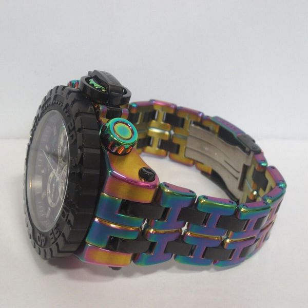 INVICTA RESERVE 58MM SEA HUNTER SWISS QUARTZ CHRONO IRIDESCENT BRACELET ...