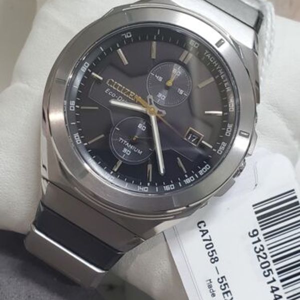 Citizen Eco-Drive Super Titanium Armor 44mm Silver Titanium Case ...