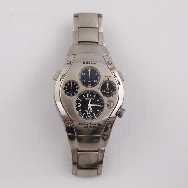Seiko Sportura Titanium Kinetic Chronograph Cal. 9T82-0A60 ...