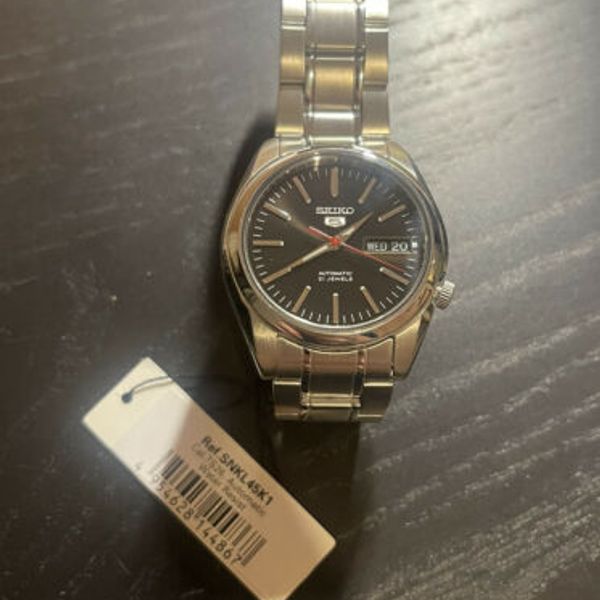 Seiko 5 Automatic Watch, SNKL45K1 Unisex, Stainless Steel | WatchCharts