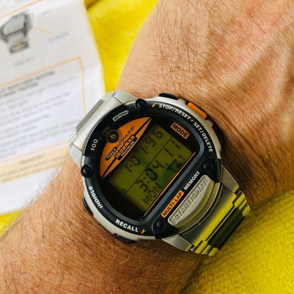 Vintage 1990's Timex 78401 Datalink Ironman Triathlon MINTY ...