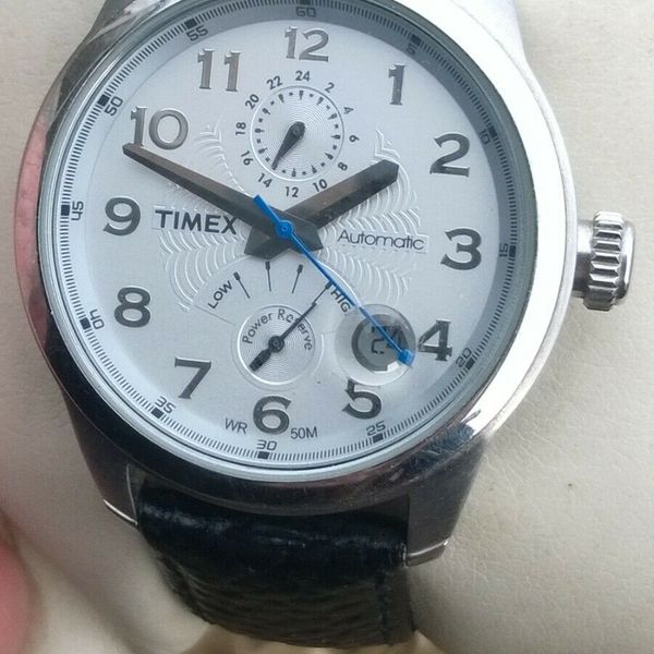 Timex Mens Automatic Power Reserve Marker Watch T2M979 | WatchCharts ...