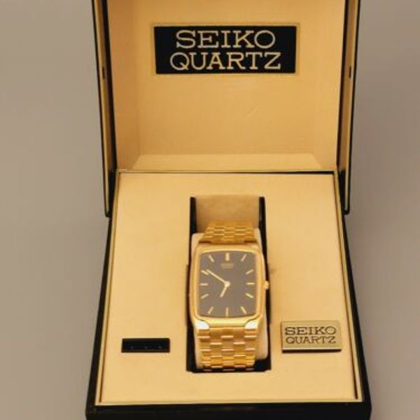New Vintage SEIKO 5Y30-5289 Unisex Watch Black Dial New Battery Runs ...