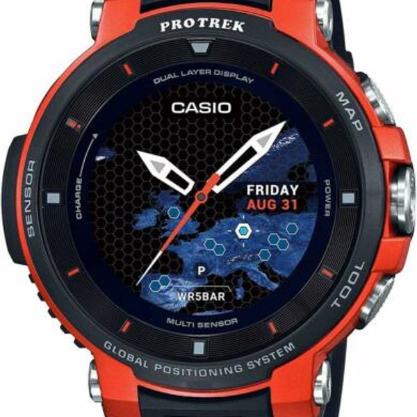 Casio Watch Smart Outdoor Watch Protrek Smart GPS With WSD-F30-RG Men's ...