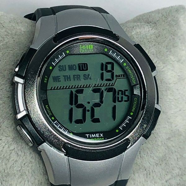Men's Timex 1440 SPORT 842-T5K238 Indiglo WR 50M Digital Watch New ...