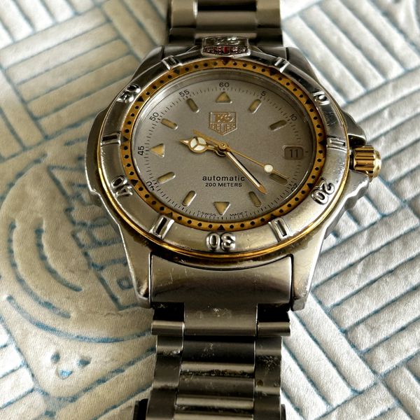 TAG HEUER 695.706K Automatic Wristwatch -Working but pease read ...