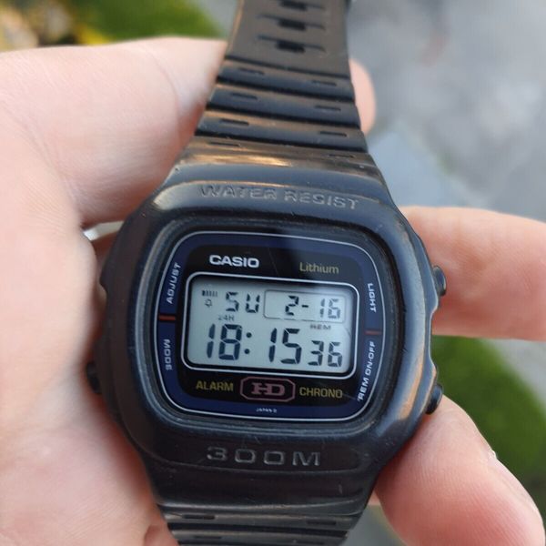 VINTAGE WATCH CASIO DW-310 MODULE 690 PRE G SHOCK 300 METERS ...