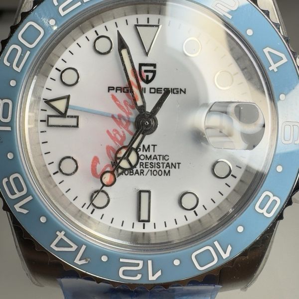 Pagani Design GMT PD1662 Automatic Watch Light Blue Bezel New ...