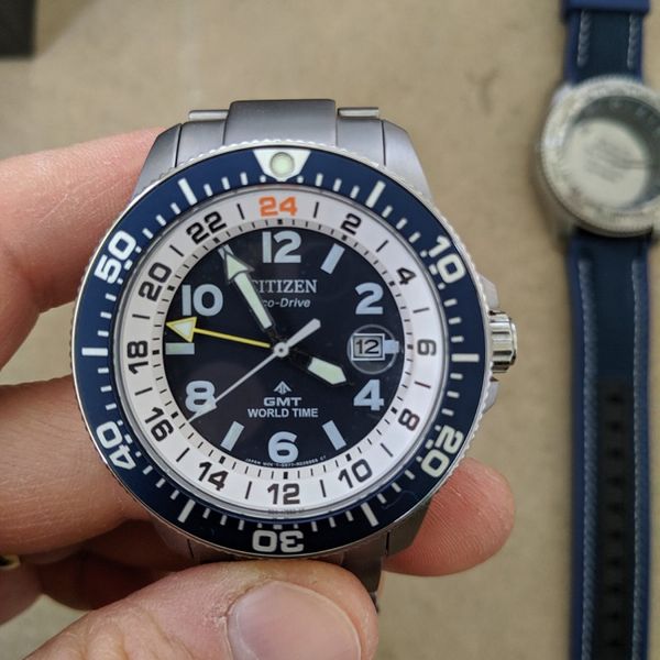 Citizen Promaster GMT BJ7111-86L Ti Diver Mod with extra case - $500 ...