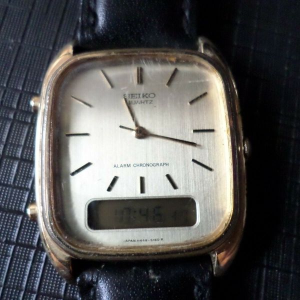 Vintage Seiko H449-5100 Dual Time Gents Quartz Watch | WatchCharts