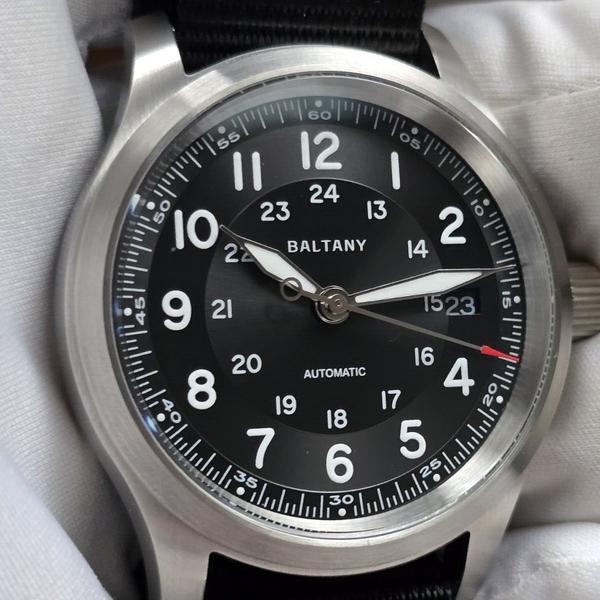 Baltany S2049 Automatic NH35 Field Watch Hamilton Khaki Field Homage ...