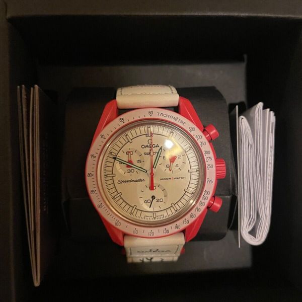 Omega x Swatch Bioceramic Moonswatch Mission to Mars *excellent ...