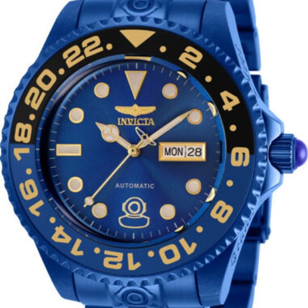 Model 35340-BL. Invicta 47mm Grand Diver Blue Label Automatic Stainless ...