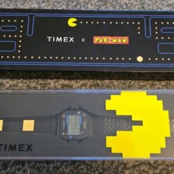 Timex T80 x Pac Man Digital Stainless SteelBlack Watch PacMan ...