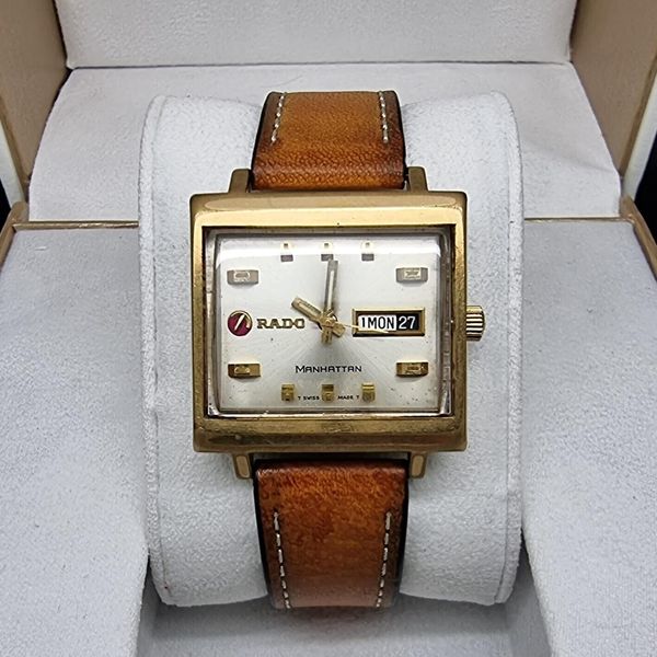 Rare Rado - Vintage Rado Manhattan Automatic Day/Date Watch ...