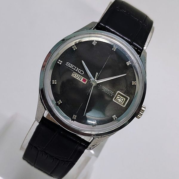 SEIKO Weekdater Automatic Day & Date 26-Jewels Vintage Dual Window ...