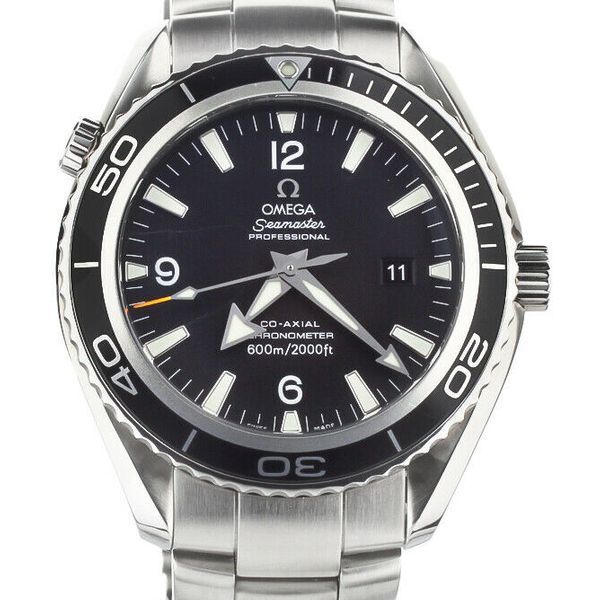 OMEGA SEAMASTER PLANET OCEAN 600M BLACK DIAL 45.5MM 22005000 FULL SET ...