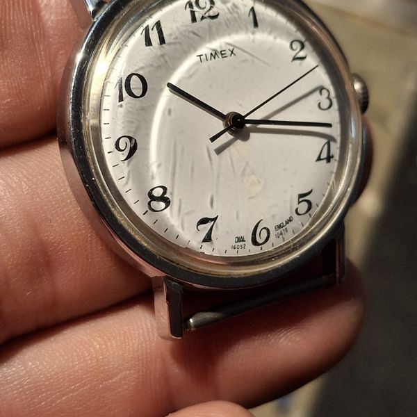 Timex Mercury 1979 White Dial Mens Vintage 1970s Mechanical Handwind ...