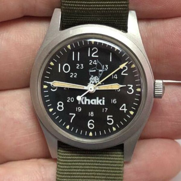 Vintage Hamilton 921980 Khaki Rare Brigade Quartermaster Hooded Archer ...