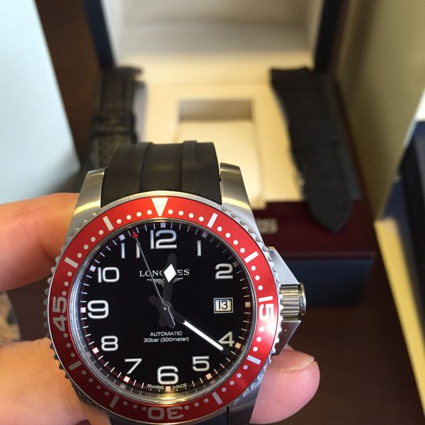 FS: *SOLD* Longines Hydroconquest 41 mm Red Bezel -- $600 OBO ...