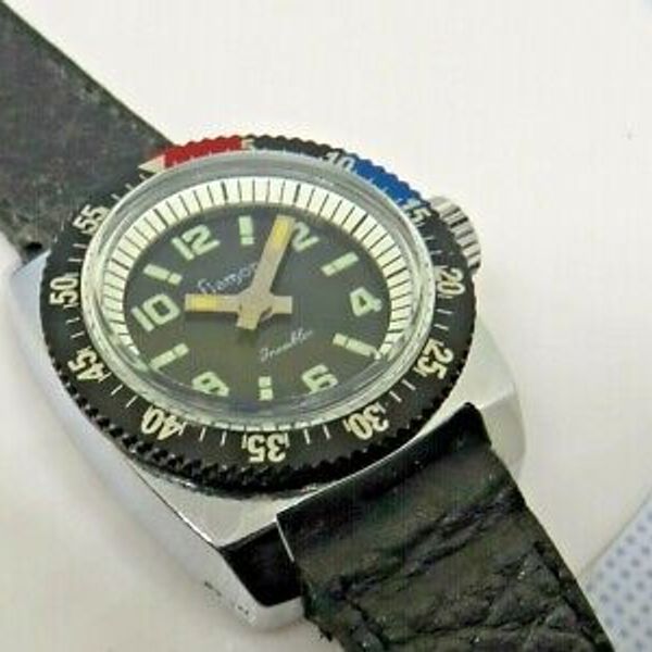 Petite montre plongeuse vintage Flamor femme, french ladies skin diver ...