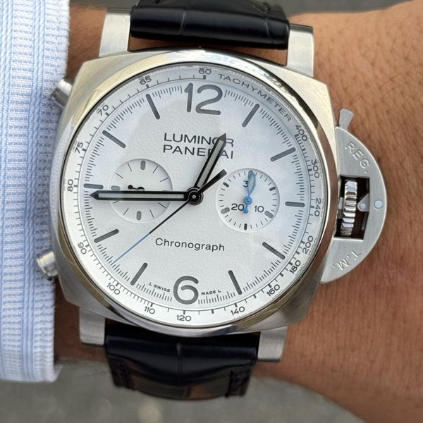 [WTS] 2024 Panerai Luminor Chronograph Automatic White Dial PAM01218 ...