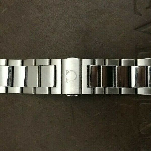 Authentic OEM Metal Omega watch band 21mm Aqua Terra stainless steal ...