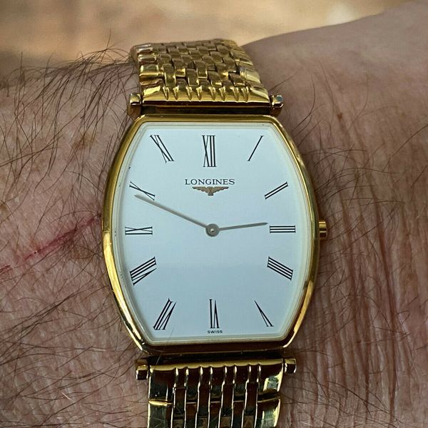 STUNNING LONGINES LA GRANDE CLASSIQUE GOLD SLIM WATCH IN PRESENTATION ...