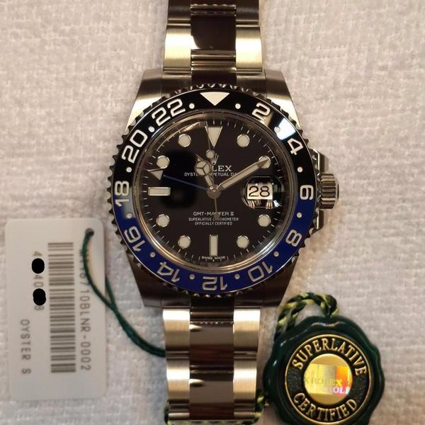 Fsot: Rolex gmt-ii blue and black "batman" | WatchCharts Marketplace