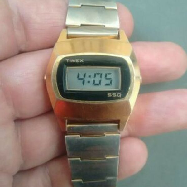 Vintage TIMEX SSQ Digital LCD Watch, H Cell, Lighting Dial, New Battery ...