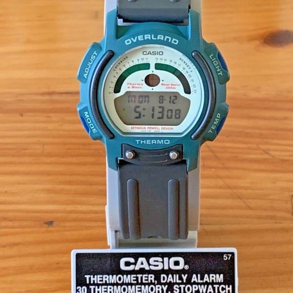 VERY RARE VINTAGE CASIO W910 THERMO ,MENS,100m,,OVERLAND,,JAPAN ...