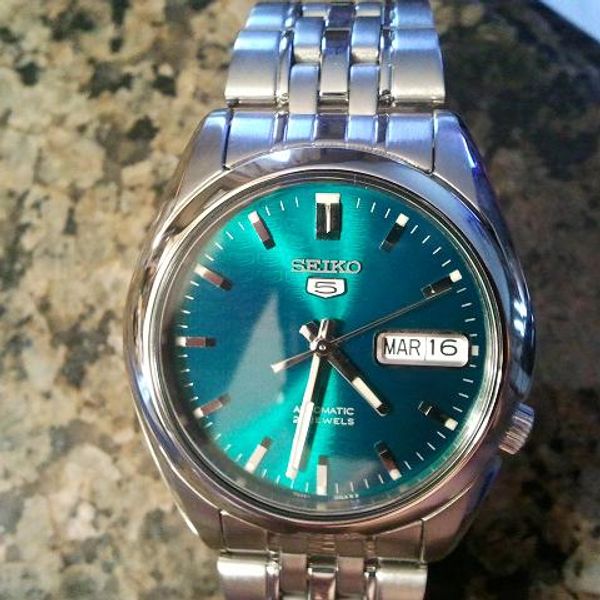 Sold FS: Seiko 5 Green Face LNIB | WatchCharts Marketplace