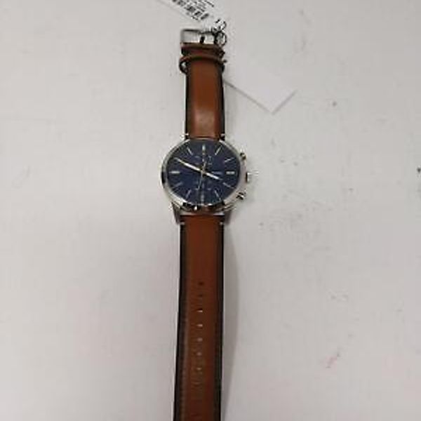 Fossil Men's Townsman Quartz Stainless Steel Leather Chronograph Watch ...