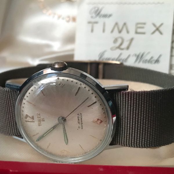 Timex 21 Jewels Waterproof Vintage Manual Wind | WatchCharts Marketplace