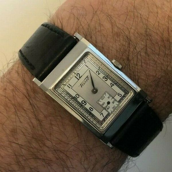 Stunning Tissot Heritage art deco rectangular Trench quartz watch Model ...