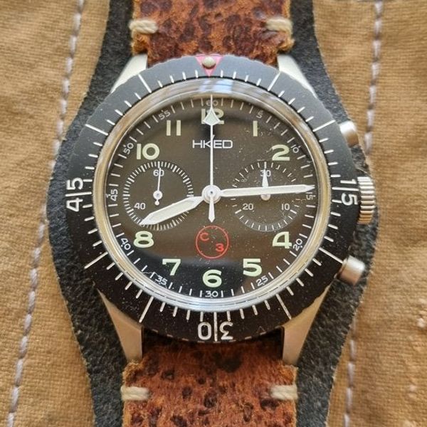 BUNDESWEHR CHRONO F71 HKED PROJECT WATCH ARMY CHRONO SEAGULL MOVT ...