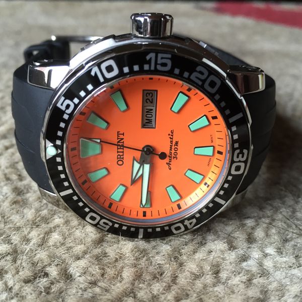 FS: Orient Poseidon 300m Orange Dial | WatchCharts Marketplace