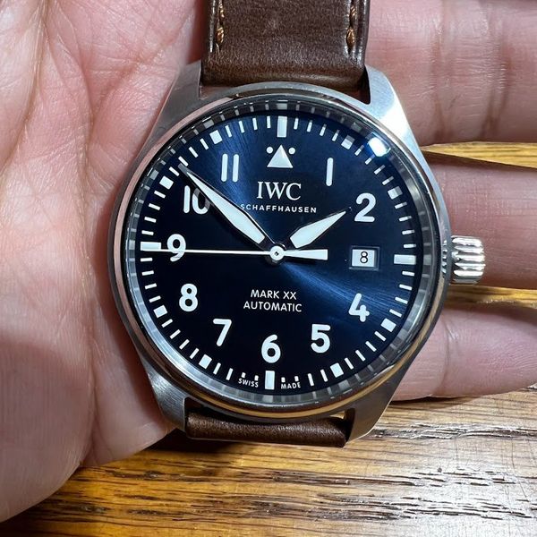 [$3,950 USD] IWC IW328203 Blue dial Pilot Mark XX w/ box, papers ...