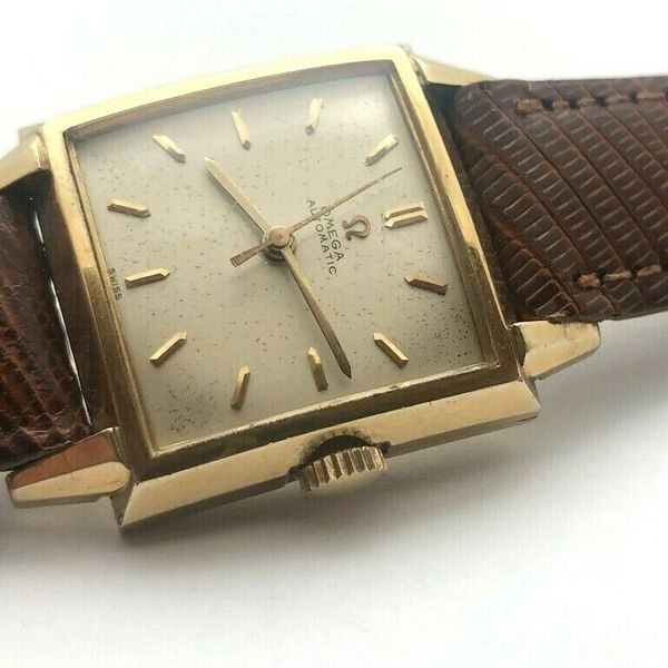 1950's OMEGA SEAMASTER 470 AUTOMATIC 14K GOLD FILED ORIGINAL DIAL G ...