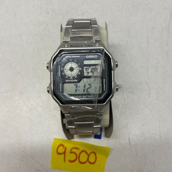 Casio Men's Watch Digital Illuminator Stainless Steel Day Date Alarm ...