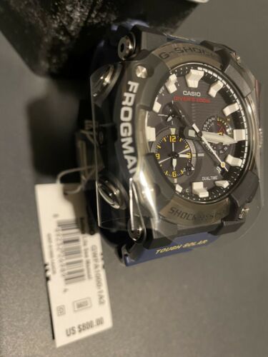 Casio G-Shock FROGMAN Blue ISO 200m Diver GWFA1000-1A2 Solar Atomic ...