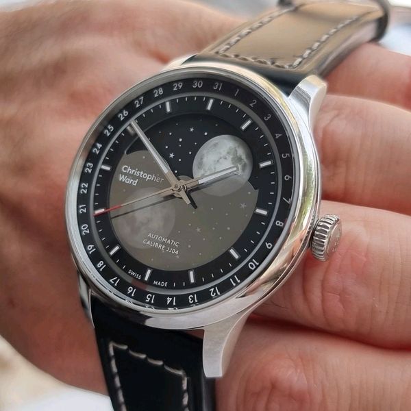 Christopher Ward C1 Moonglow Automatic Moonphase JJ04 Watch - Â£990 ...