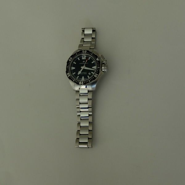 HAMILTON KHAKI NAVY FROGMAN H77605135 AUTOMATIC DIVER 80 HOUR POWER ...