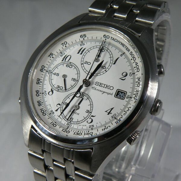 MEN'S SEIKO 7T32-7C60 CHRONOGRAPH WATCH - VERY GOOD COND. - BOXED ...