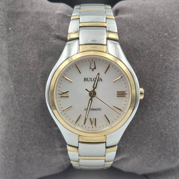 Bulova Classic 98L297 Women's Two-Tone Stainless Steel Automatic MOP ...
