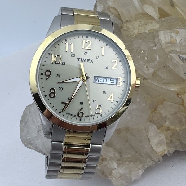 Timex Men's Two Tone Stainless Steel Watch#43 | WatchCharts Marketplace
