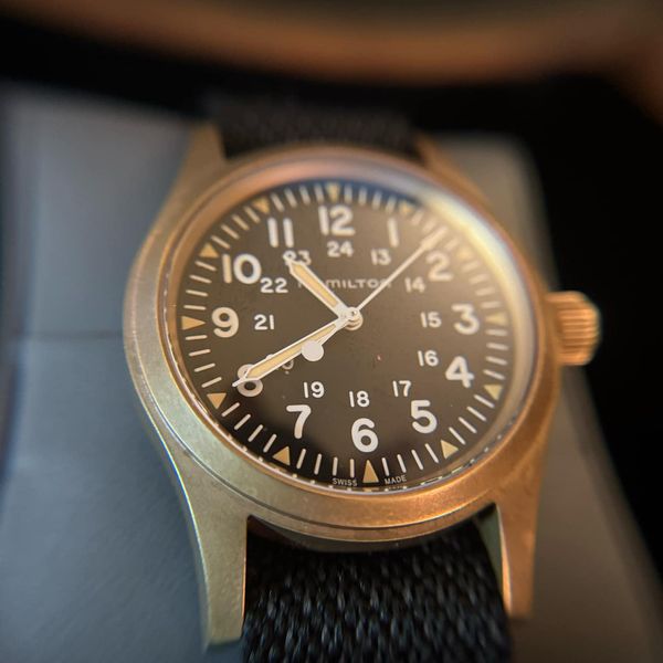 [WTS] Hamilton Khaki H69459530 Field Bronze Black Dial Mechanical Watch ...