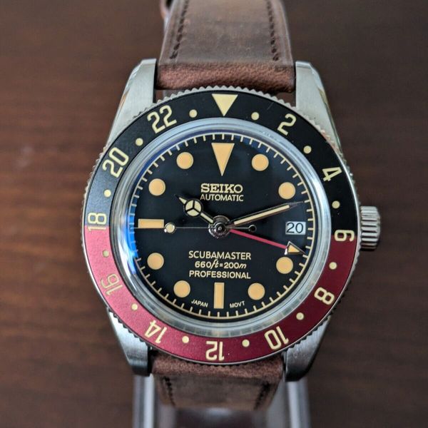 SEIKO MOD COKE GMT SAPPHIRE CRYSTAL AUTOMATIC W/NH34A MOVEMENT MEN'S ...