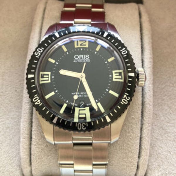 ORIS HERITAGE DIVERS 65 WATCH ON BRACELET VGC INC. BOX AND PAPERS ...