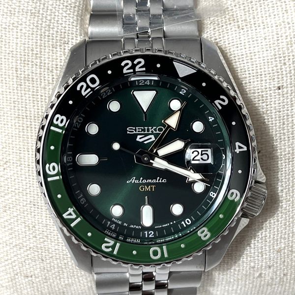 SEIKO 5 SKX SPORT Automatic Green GMT Stainless Men's Watch - SSK035 ...